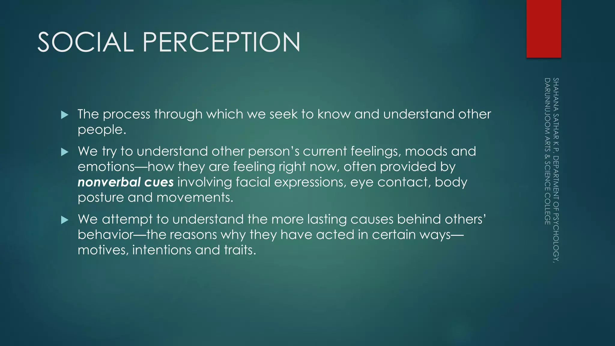 Module 2 social perception, attribution, attitude & persuasion | PDF