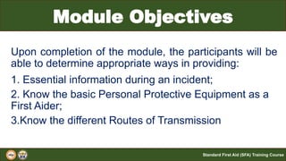 Module 2 The Incident first aid tips for everyone | PPTX
