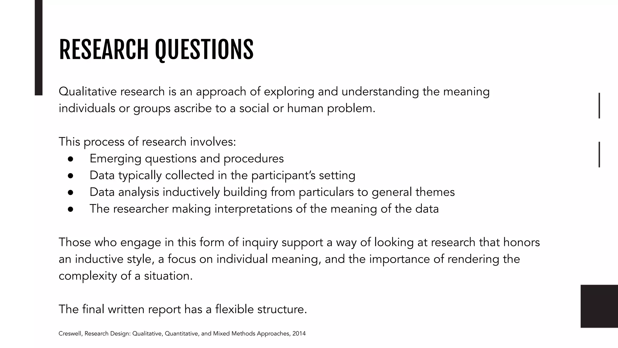 The Purpose Statement, Research Questions, and Hypothesis | PDF