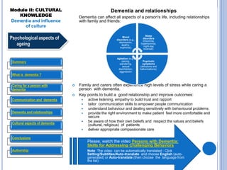 Module 2 topic 4 en Dementia and influence of culture | PPTX