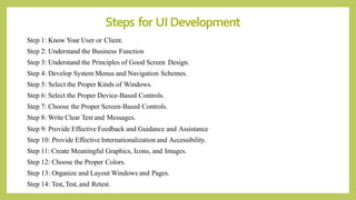 User Interface Design- Module 2 Uid Process | PDF
