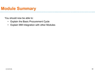 SAP MM OVERVIEW PRESENTATION GUIDE BEGINNER | PPT
