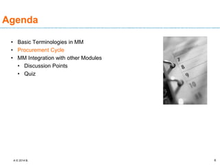 SAP MM OVERVIEW PRESENTATION GUIDE BEGINNER | PPT