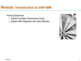 SAP MM OVERVIEW PRESENTATION GUIDE BEGINNER | PPT