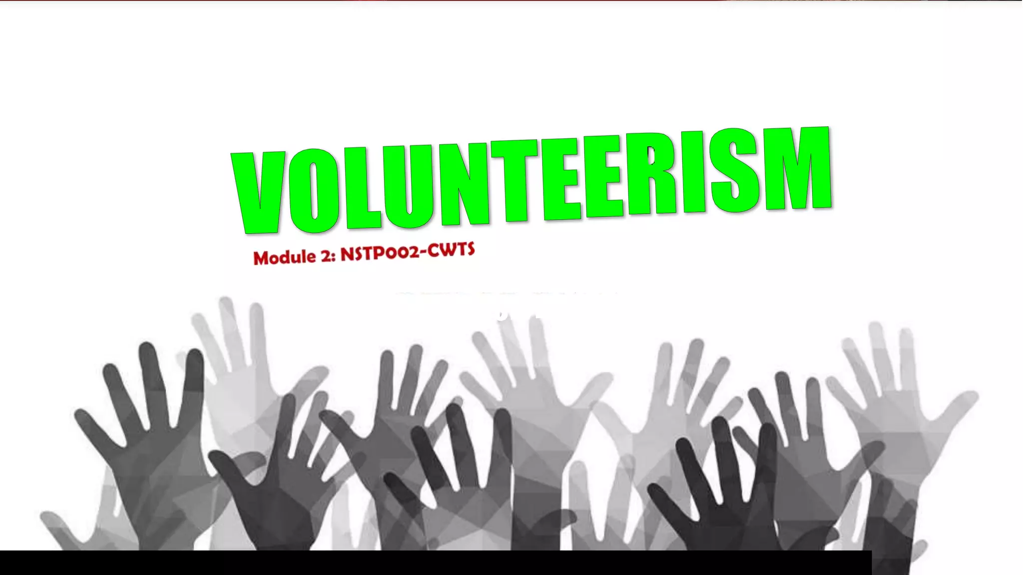 volunteerism | PPTX