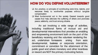volunteerism | PPTX