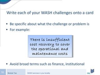 Module 2 wash services in your locality (presentation) | PPT