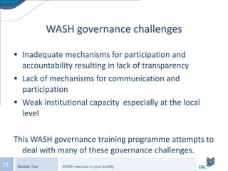 Module 2 wash services in your locality (presentation) | PPT