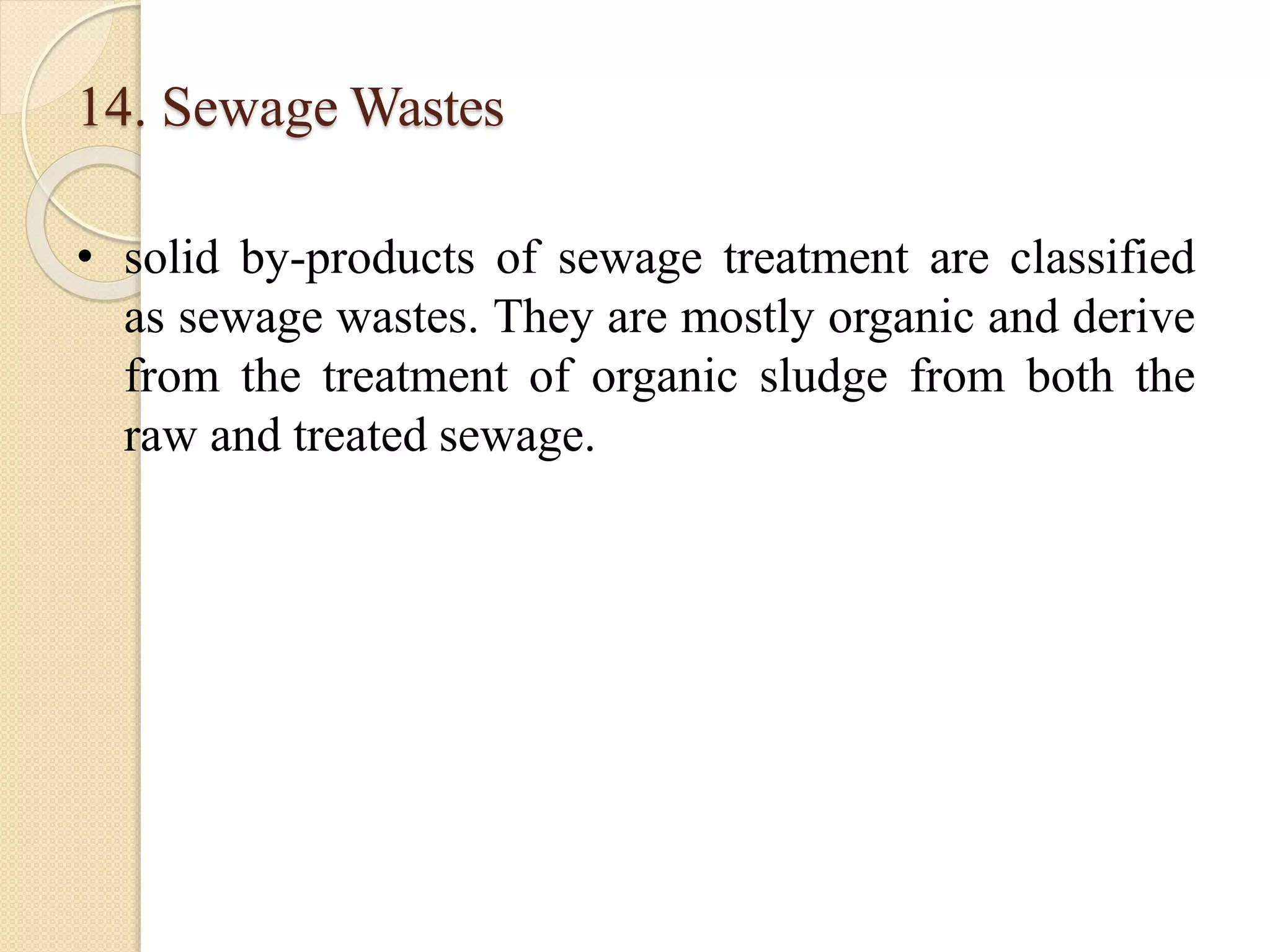CLASSIFICATION OF SOLID WASTES | PPTX
