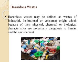 CLASSIFICATION OF SOLID WASTES | PPTX