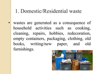 CLASSIFICATION OF SOLID WASTES | PPTX