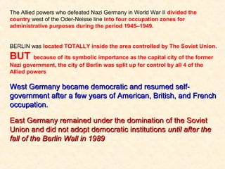 Module 3 - Germany Divided | PPT