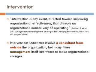 Organizational Change and Development - Module 3 - MG University - Manu Melwin Joy | PPT