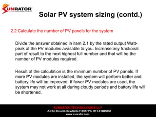 Designing Solar PV Systems (Rooftops) | PPTX