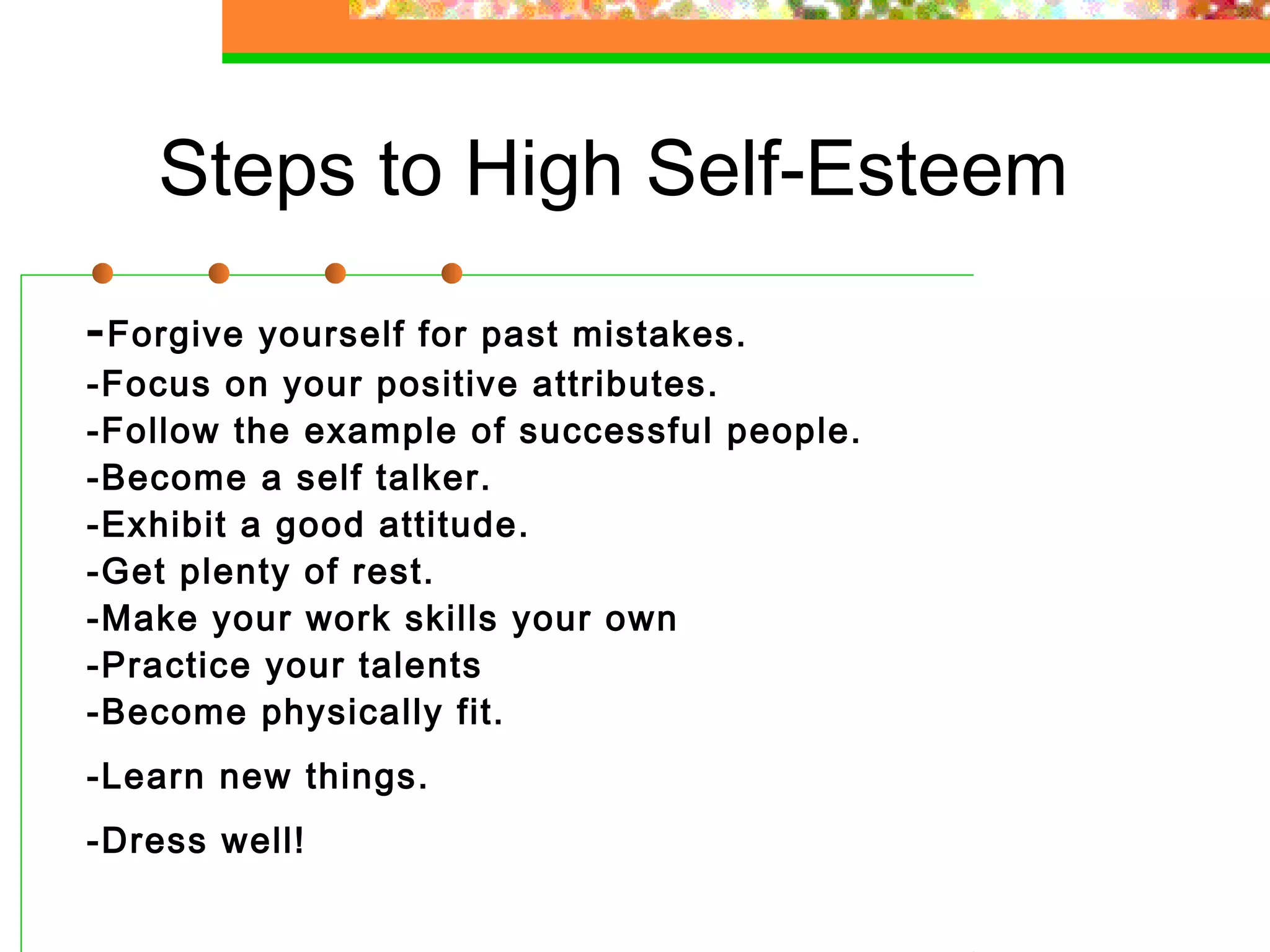 self esteem and effectiveness | PPT