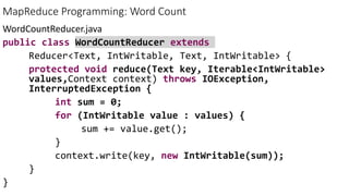 Hadoop MapReduce framework - Module 3 | PPTX | Programming Languages | Computing