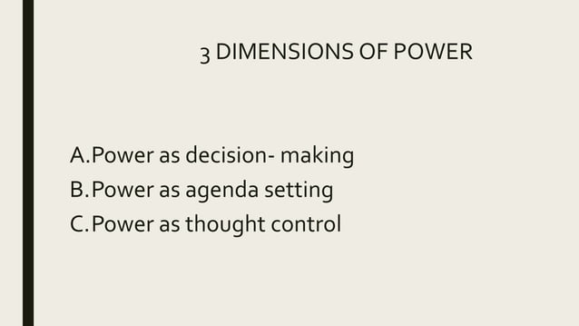 Module 3: POWER | PPTX | Political Issues & policy | Politics