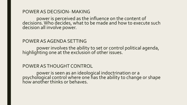 Module 3: POWER | PPTX | Political Issues & policy | Politics