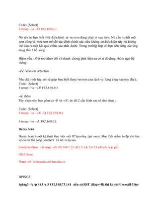 Module 3. scanning | DOCX