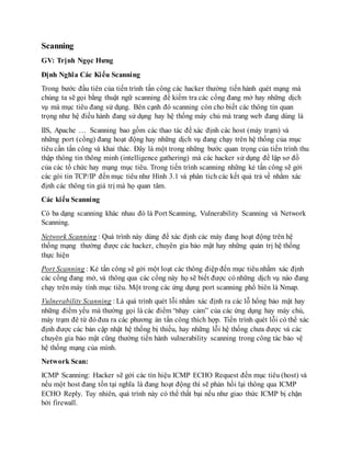 Module 3. scanning | PDF