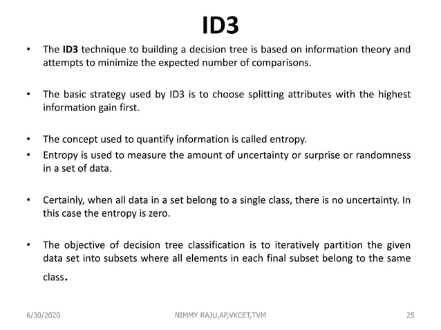 CS 402 DATAMINING AND WAREHOUSING -MODULE 3 | PPT