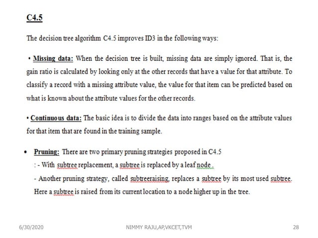 CS 402 DATAMINING AND WAREHOUSING -MODULE 3 | PPT