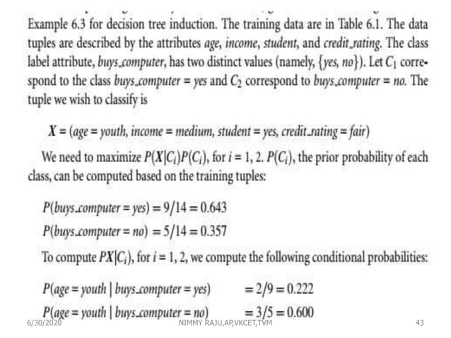 CS 402 DATAMINING AND WAREHOUSING -MODULE 3 | PPT
