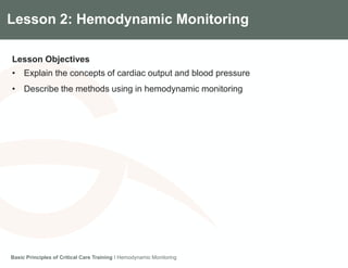 Module 3.2 Hemodynamic Monitoring | PPT