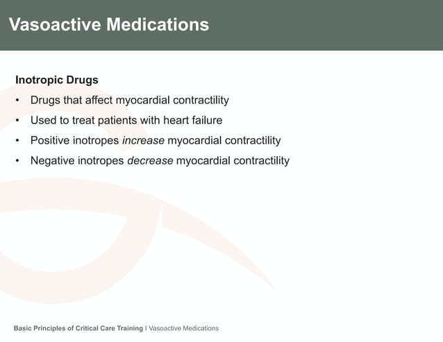 Module 3.5 Vasoactive Medications | PPT