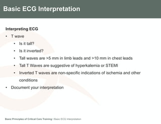 Module 3.6 Basic ECG Interpretation | PPTX