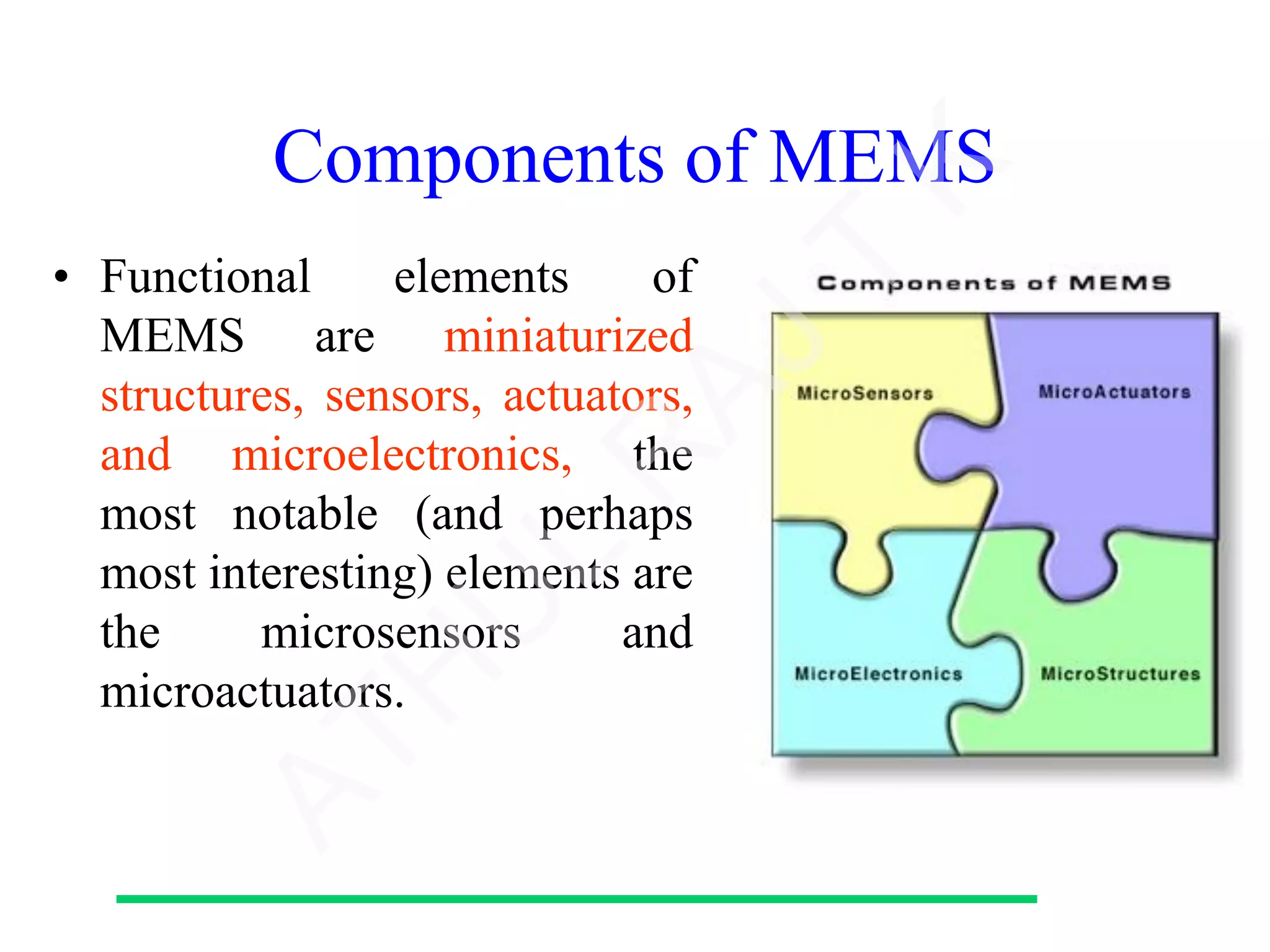 Micro Electro Mechanical Systems (MEMS) | PDF