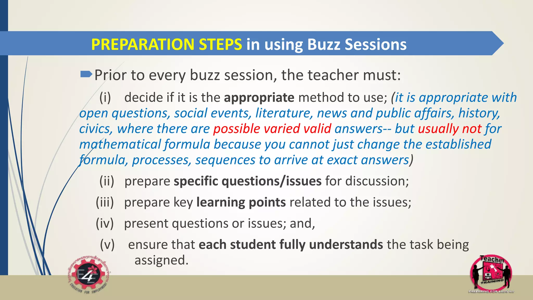 Module 3.2 interactive teaching buzz eng session final | PPTX | Workshops and Classes | Hobbies ...