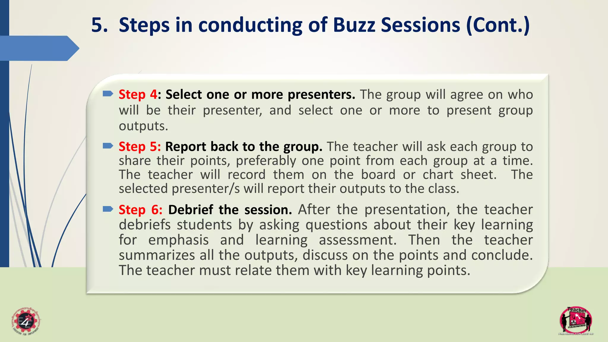 Module 3.2 interactive teaching buzz eng session final | PPTX ...