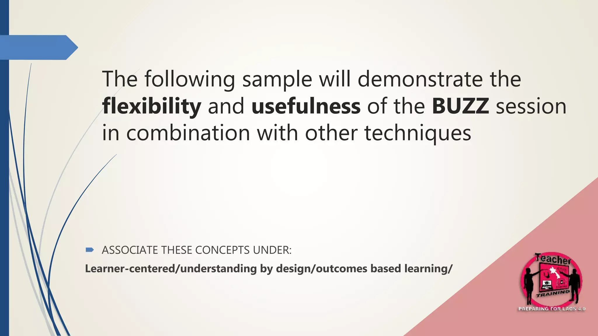 Module 3.2 interactive teaching buzz eng session final | PPTX ...