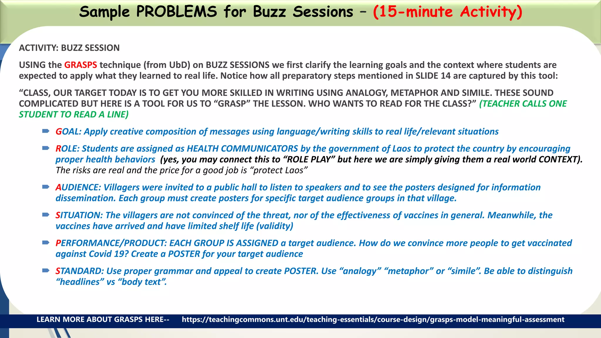 Module 3.2 interactive teaching buzz eng session final | PPTX | Workshops and Classes | Hobbies ...