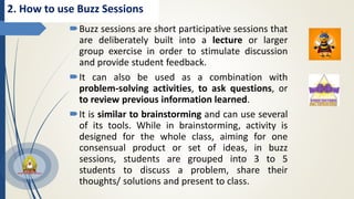 Module 3.2 interactive teaching buzz eng session final | PPTX