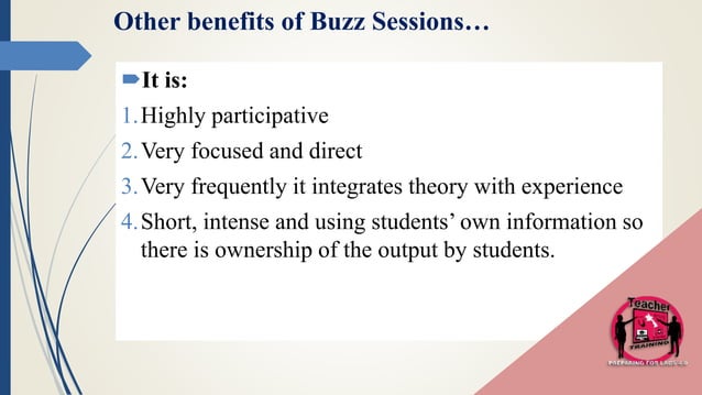 Module 3.2 interactive teaching buzz eng session final | PPTX ...
