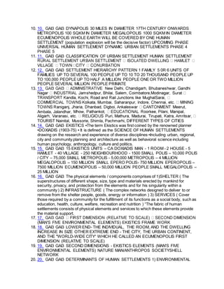 Module 3. evolution of human settlements | DOCX
