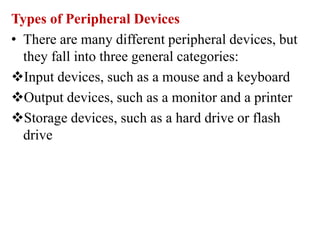 MODULE 3.pptx | Computer Peripherals | Computing