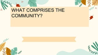 Defining Community with its Various Perspectives | PPTX