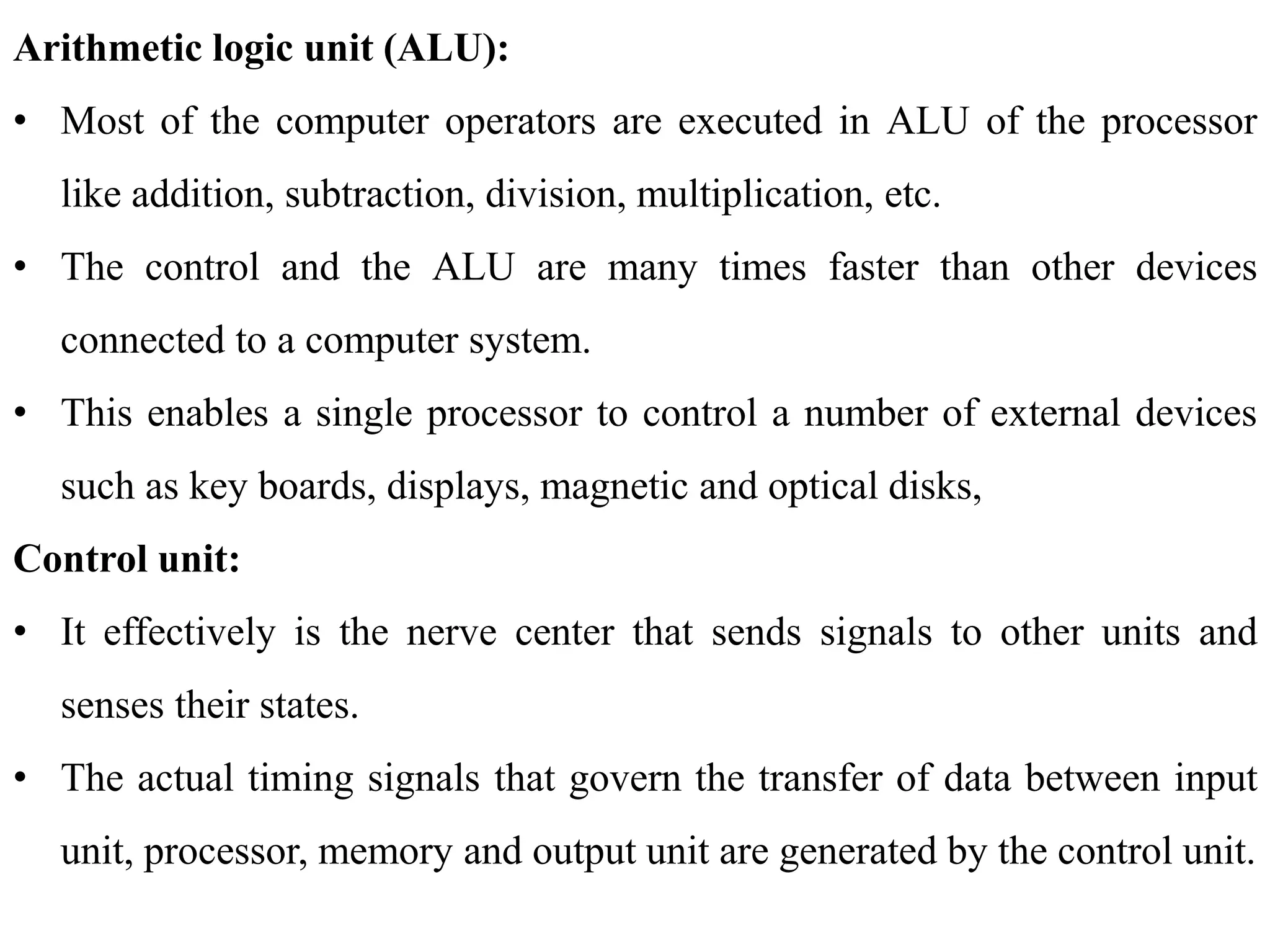 Basic Structure Of Computers Functional Units Basic Operational Concepts Bus Structure
