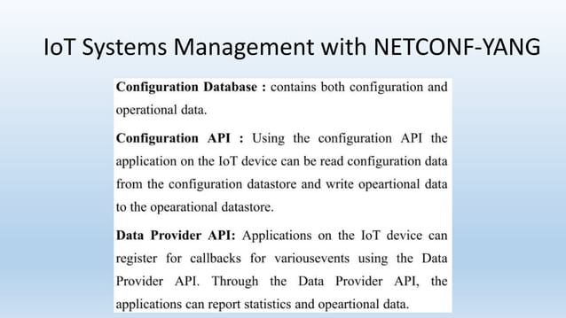 Configuration of IoT devices - Systems managament | PPT | Internet | Computing