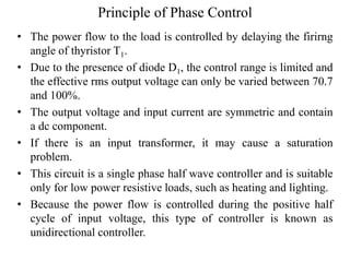 Power electronics introduction to ac voltage controls Module 3.pptx