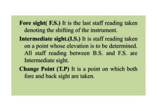 basic surveying levelling and types of levelling notes | PDF