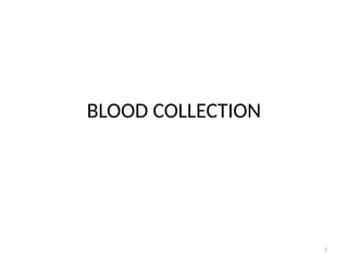 Blood Collection order of draw and presentation | PPTX