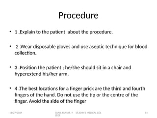 Blood Collection order of draw and presentation | PPTX