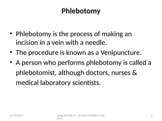 Blood Collection order of draw and presentation | PPTX