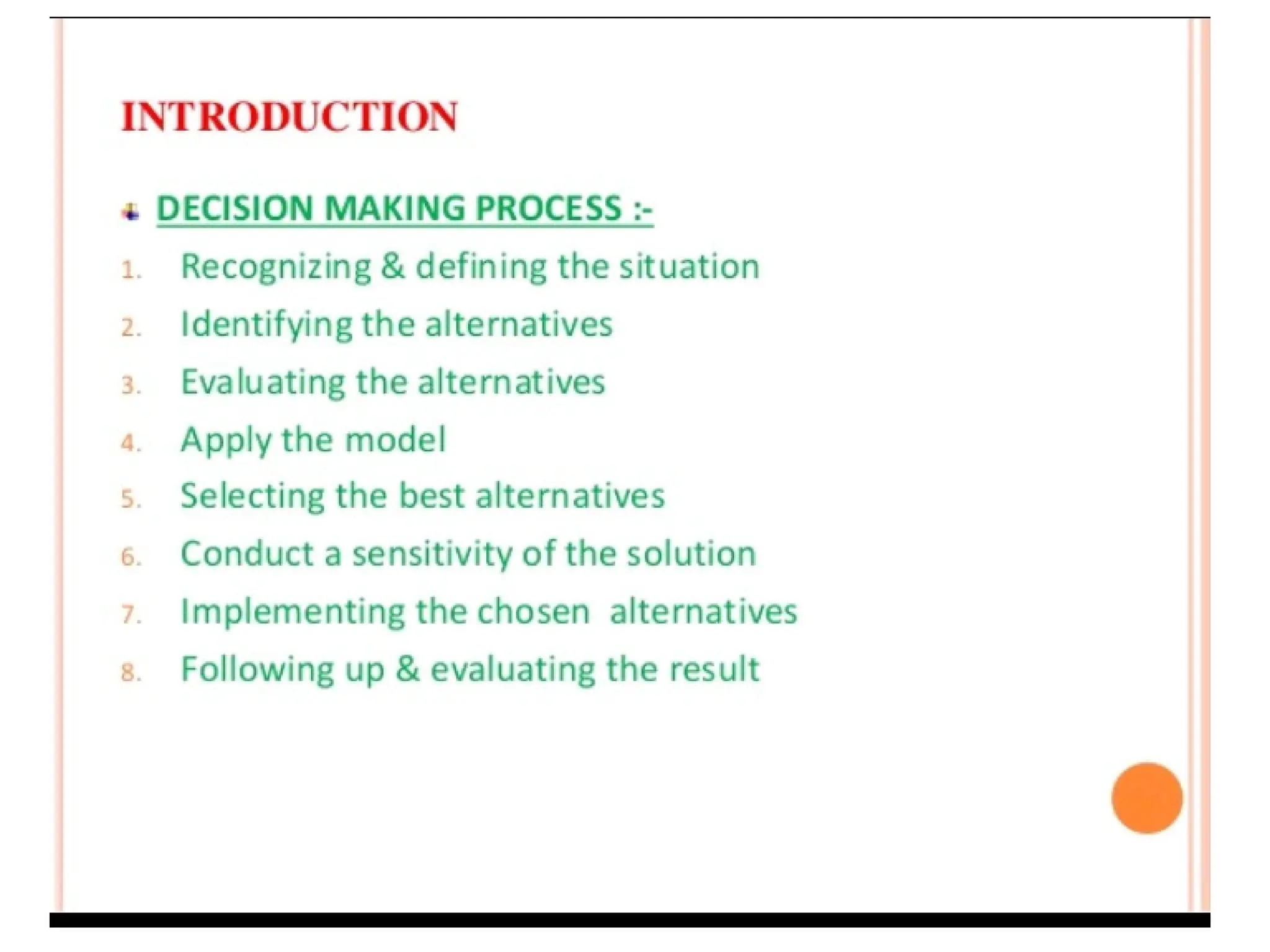 Decision making, Types of Decision making environment, decision tree | PPTX