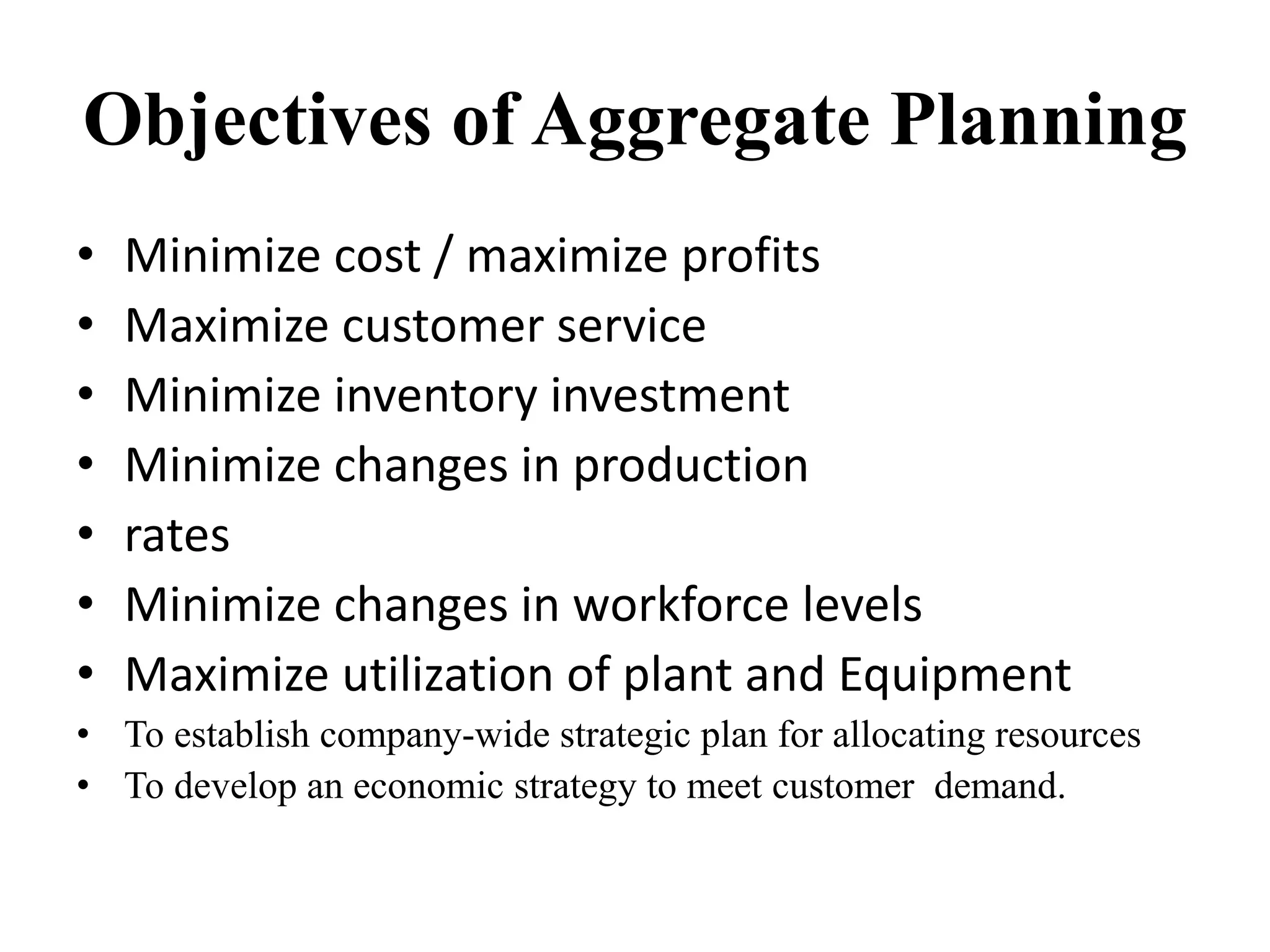 Module 3 - Aggregate Planning Tacticts2.pptx | Logistics | Business