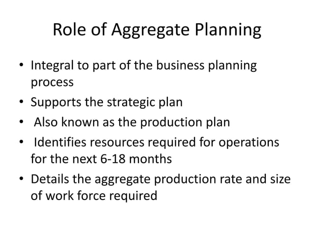 Module 3 - Aggregate Planning Tacticts2.pptx | Logistics | Business